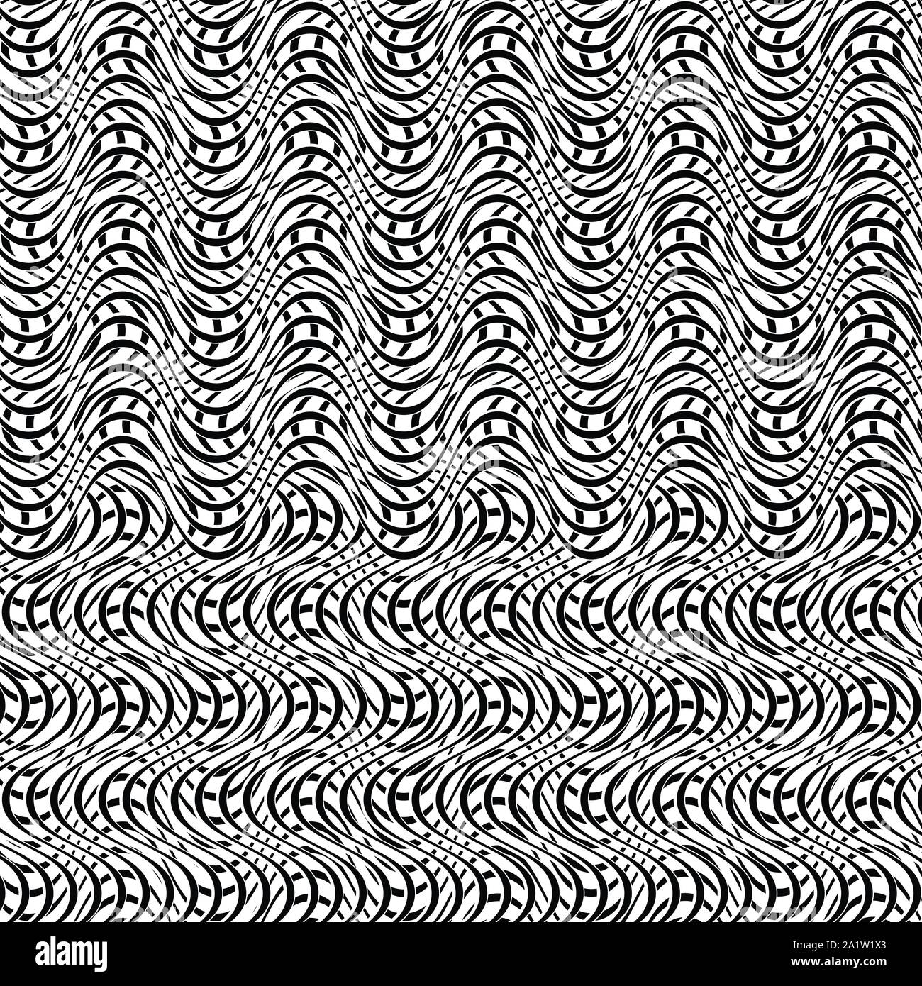 Abstract geometric mesh, grid pattern of interweaved, interlocking ...