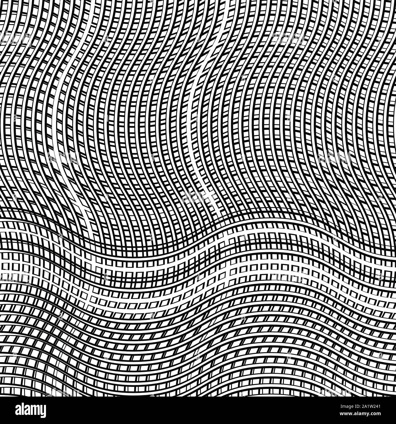 Abstract geometric mesh, grid pattern of interweaved, interlocking ...