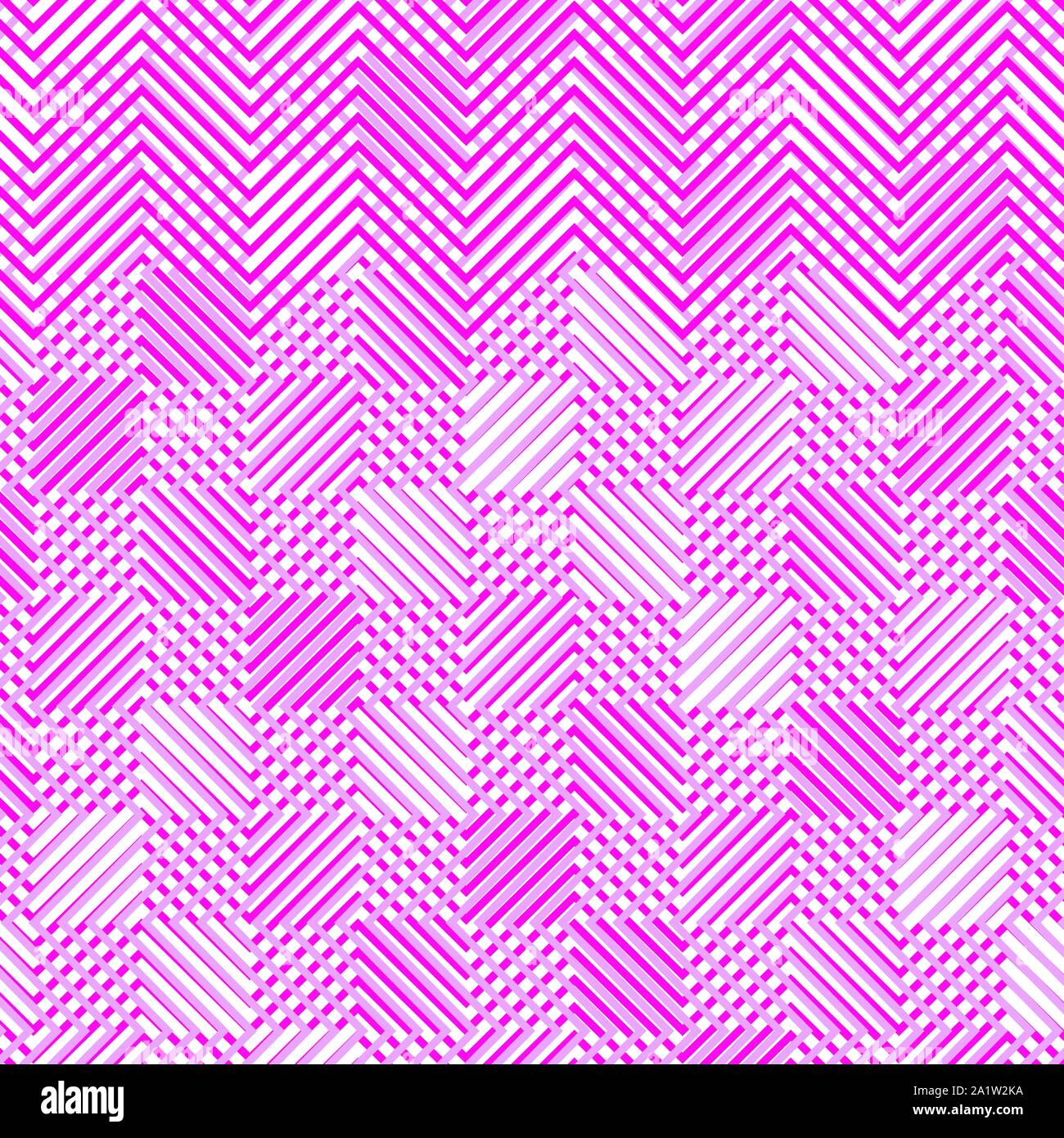 Intersected, interweaved irregular lines, stripes purple, pink grid ...