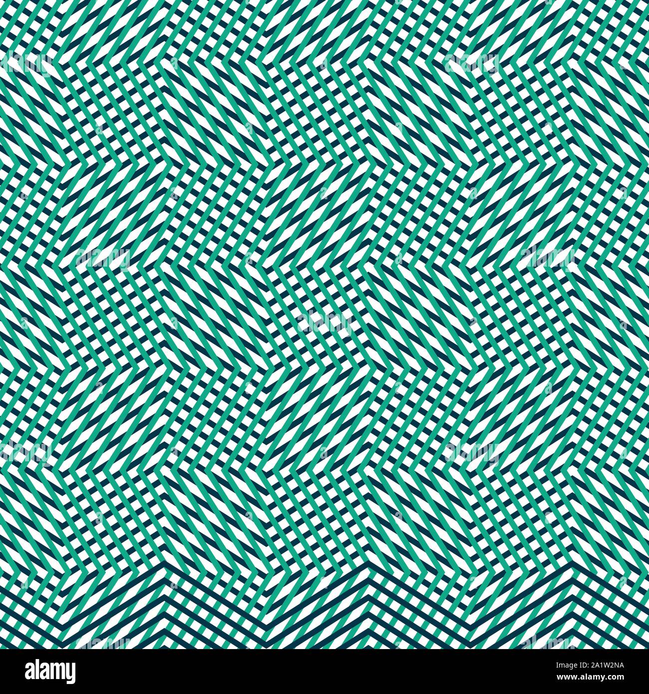Duotone, 2-color geometric pattern of dense wavy lattice, grid ...