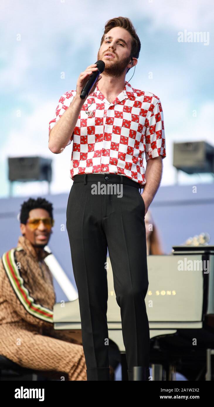 New York, NY, USA. 28th Sep, 2019. Ben Platt on stage for 2019 Global ...