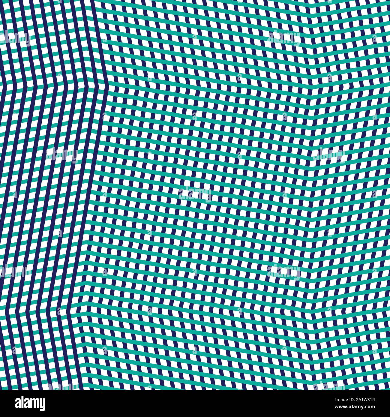 Duotone, 2-color geometric pattern of dense wavy lattice, grid ...