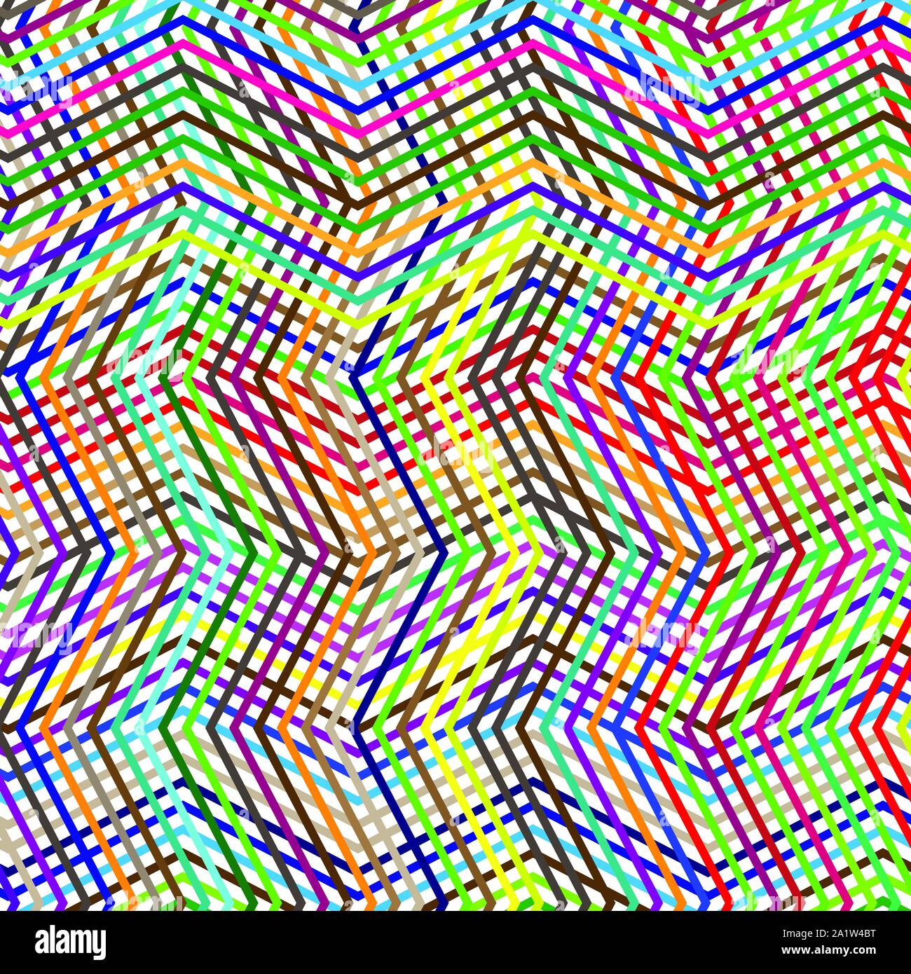 Colorful scribble, cross hatch geometric lines pattern. Intersecting ...