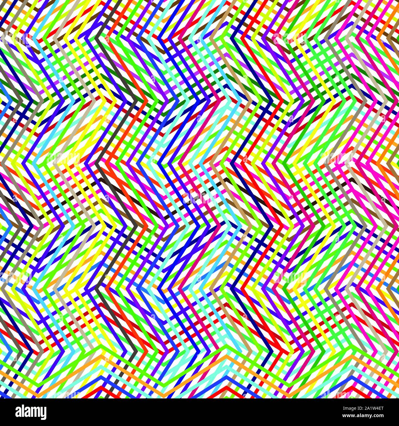 Colorful scribble, cross hatch geometric lines pattern. Intersecting ...