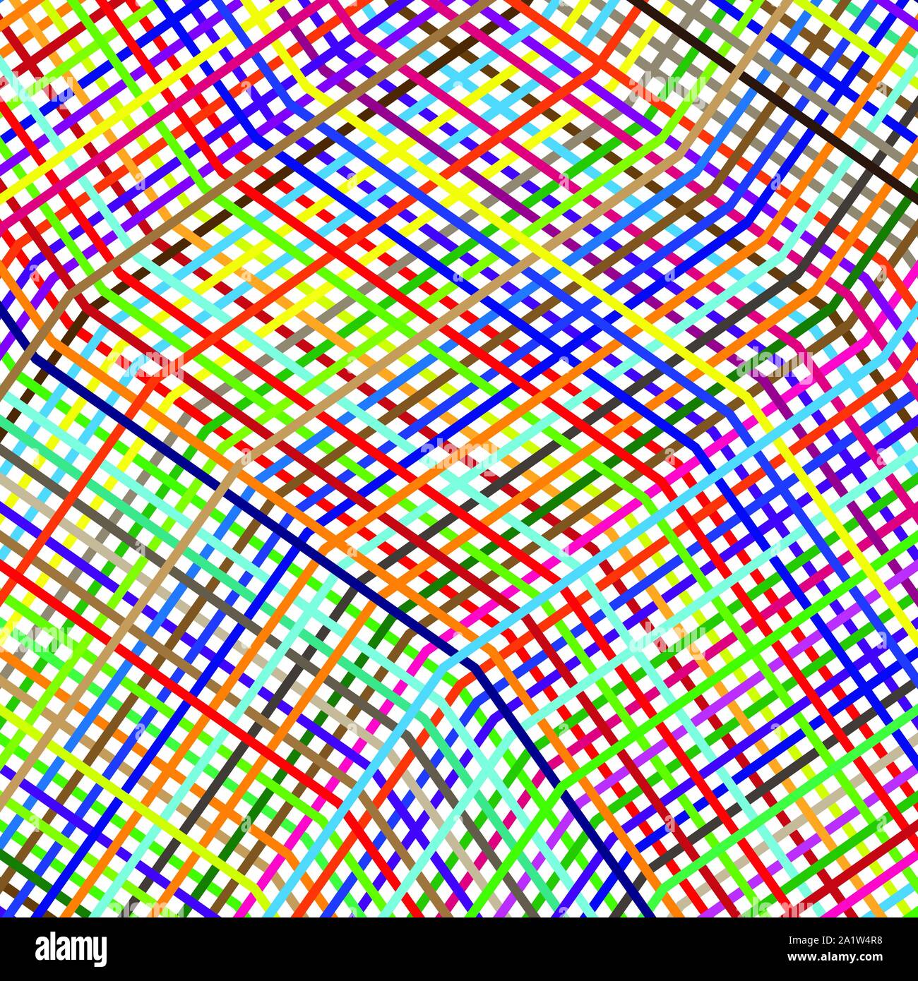 Colorful scribble, cross hatch geometric lines pattern. Intersecting ...