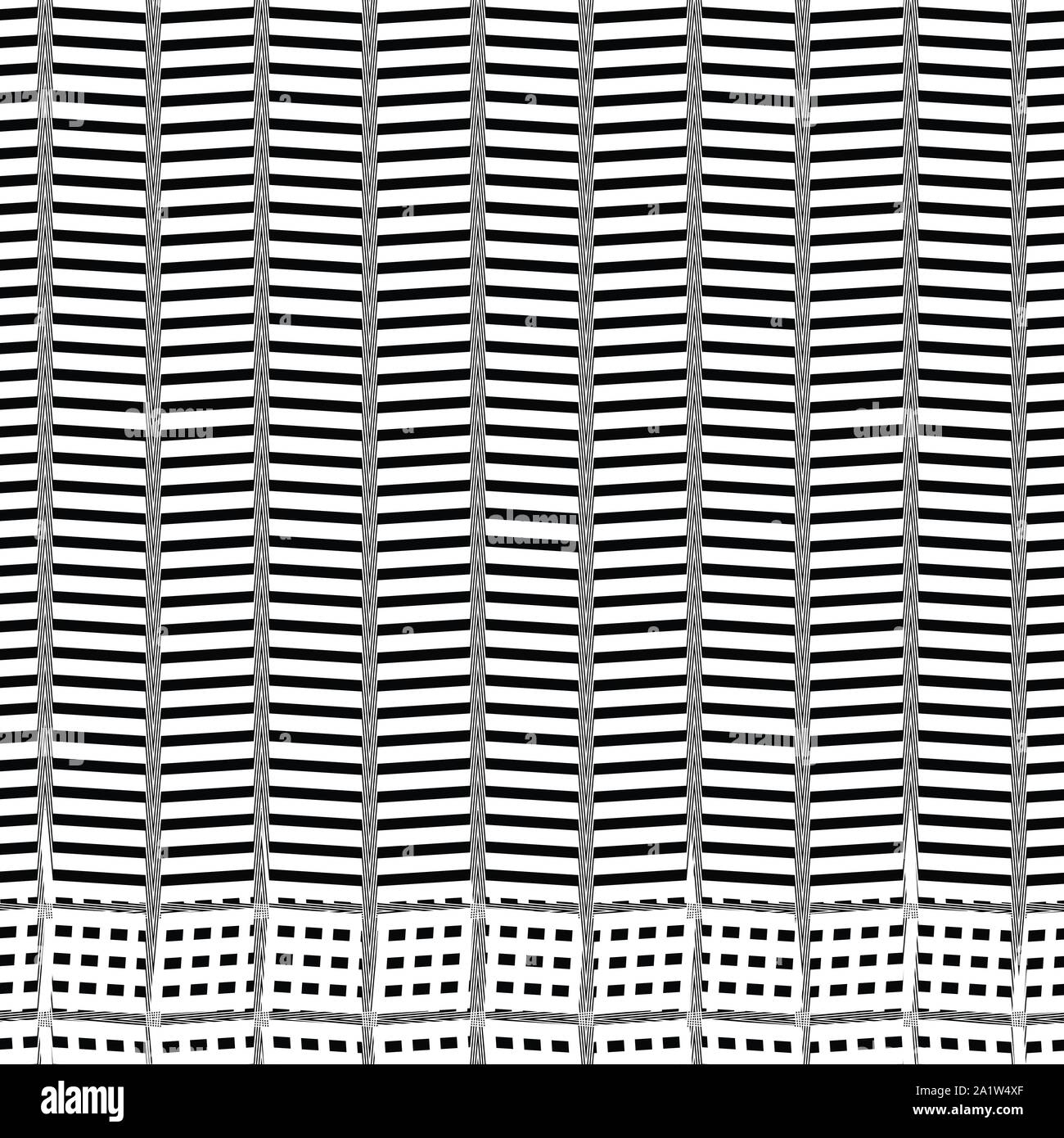 Interlace, interlocking lines. Curve, flex intersecting lines grid, mesh. Interweaved waving ...