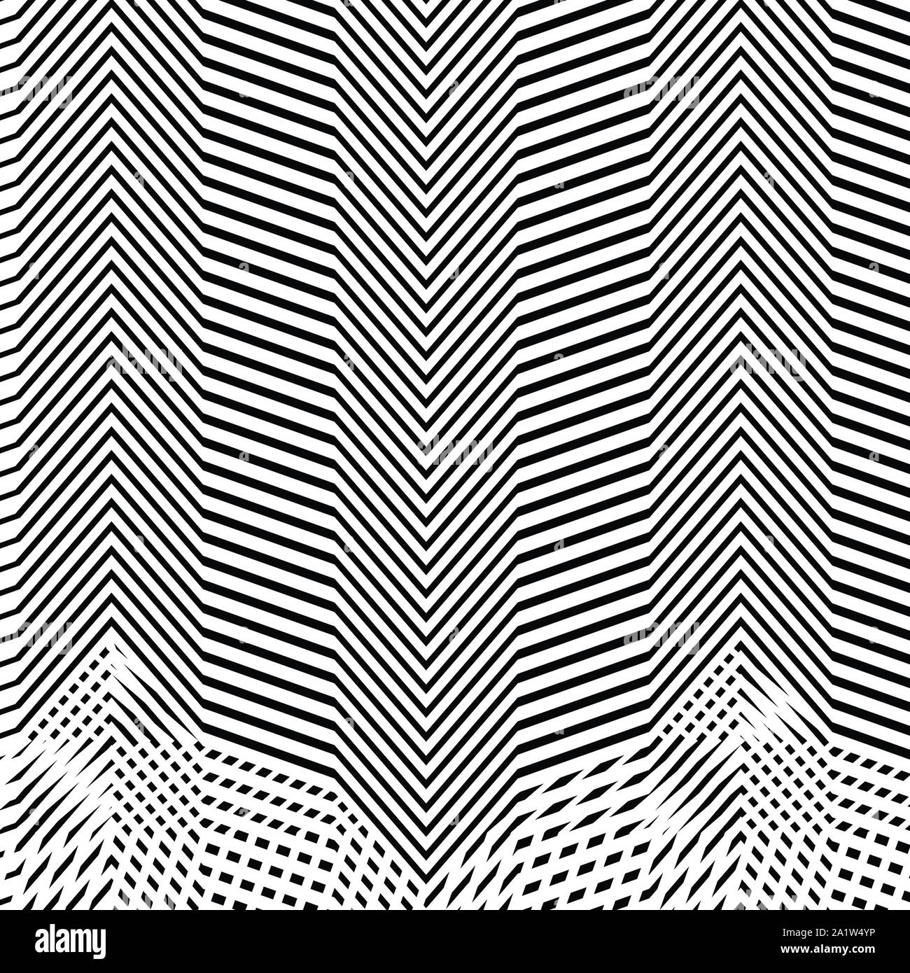 Interlace, interlocking lines. Curve, flex intersecting lines grid ...