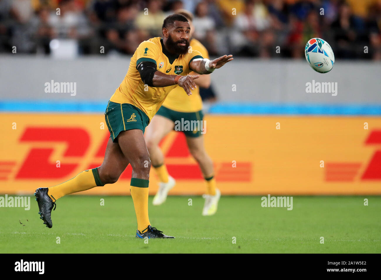 Australia's Marika Koroibete during the 2019 Rugby World Cup match at ...