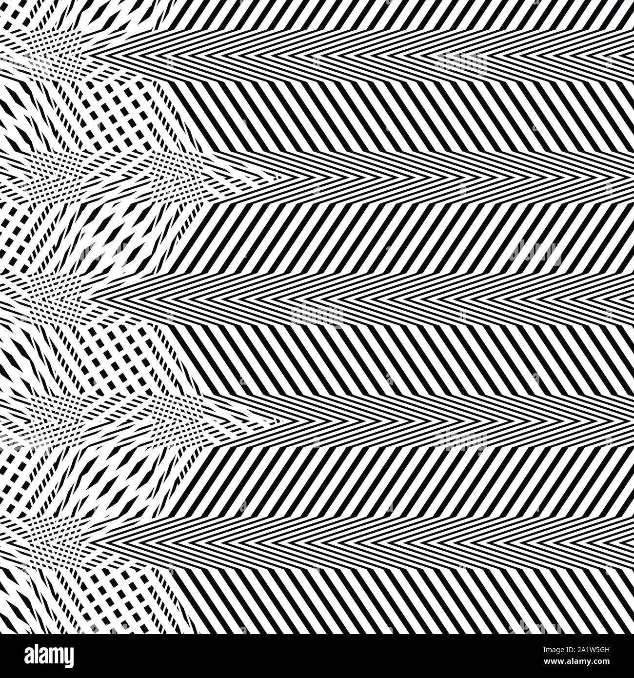 Interlace, interlocking lines. Curve, flex intersecting lines grid ...