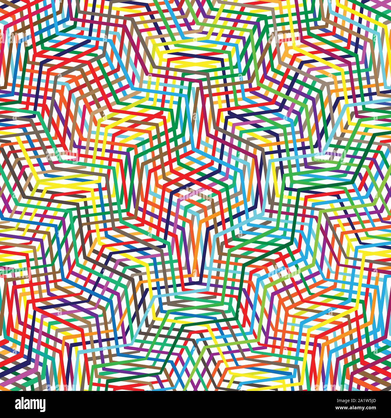 Colorful scribble, cross hatch geometric lines pattern. Intersecting ...
