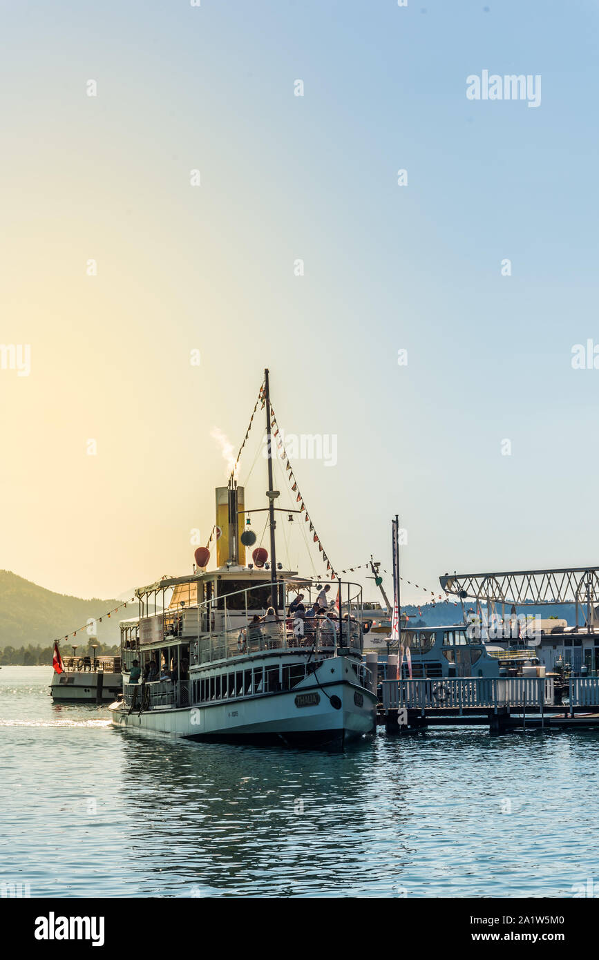 Ship at a lake Stock Photo - Alamy