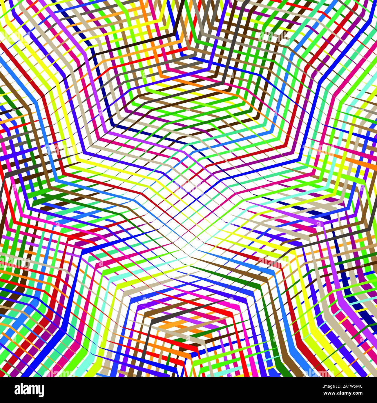 Colorful scribble, cross hatch geometric lines pattern. Intersecting ...