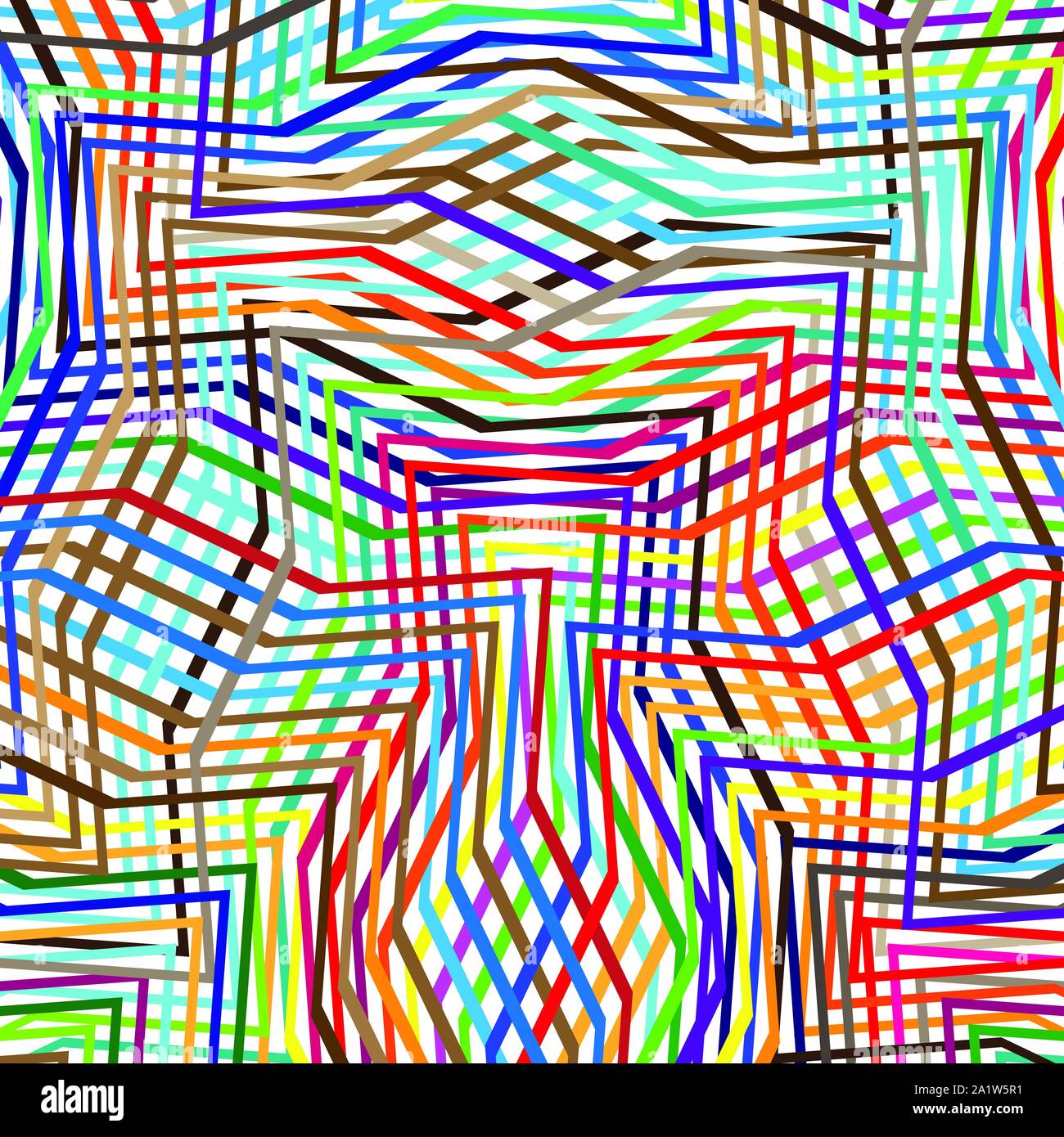 Colorful scribble, cross hatch geometric lines pattern. Intersecting ...