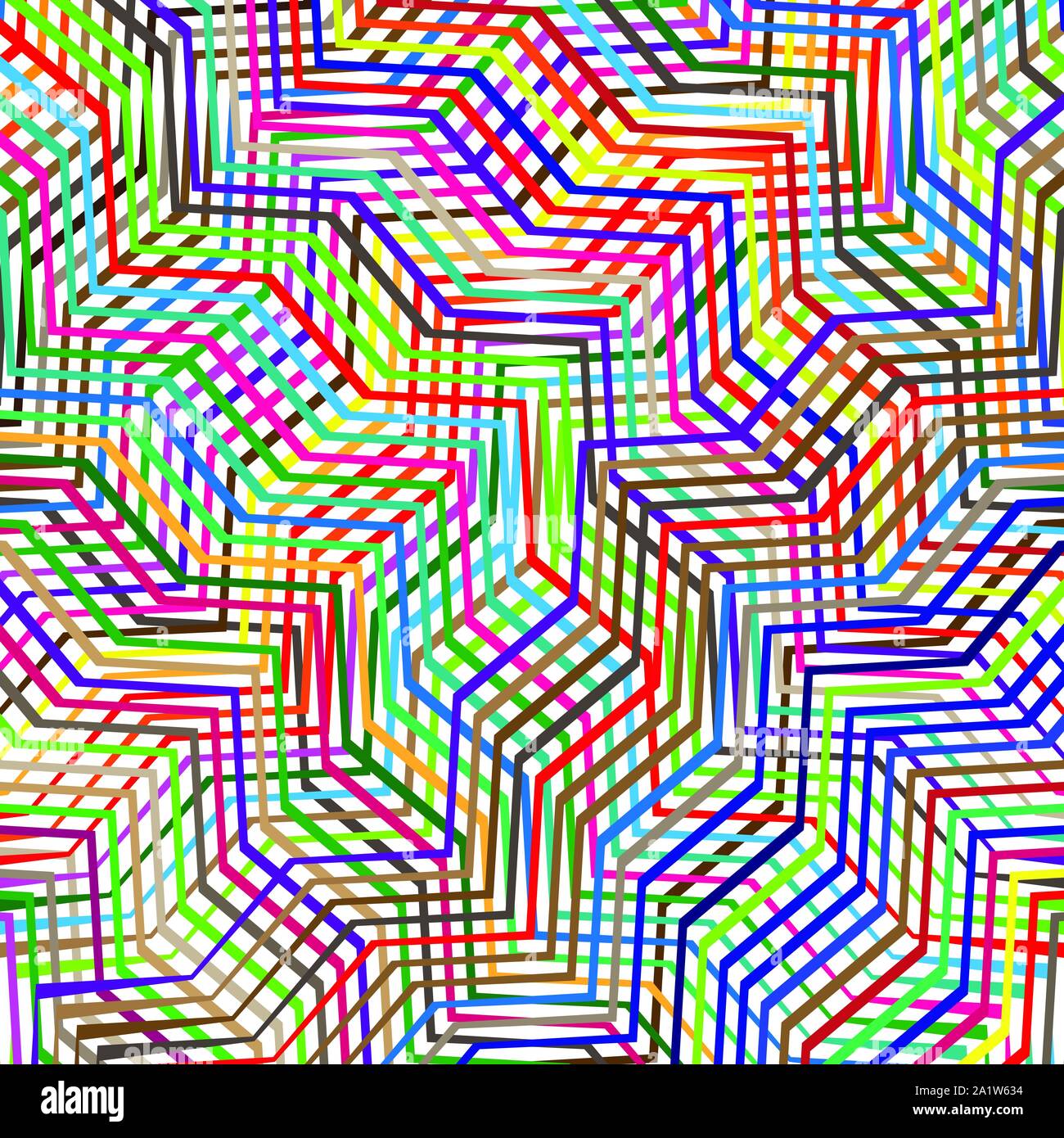 Colorful scribble, cross hatch geometric lines pattern. Intersecting ...