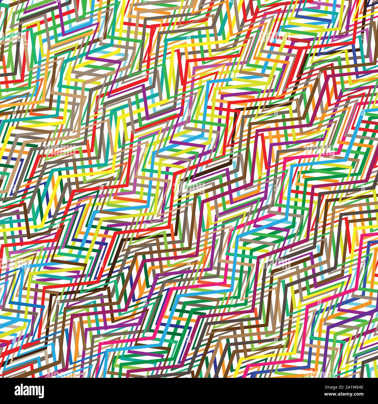 Colorful scribble, cross hatch geometric lines pattern. Intersecting ...