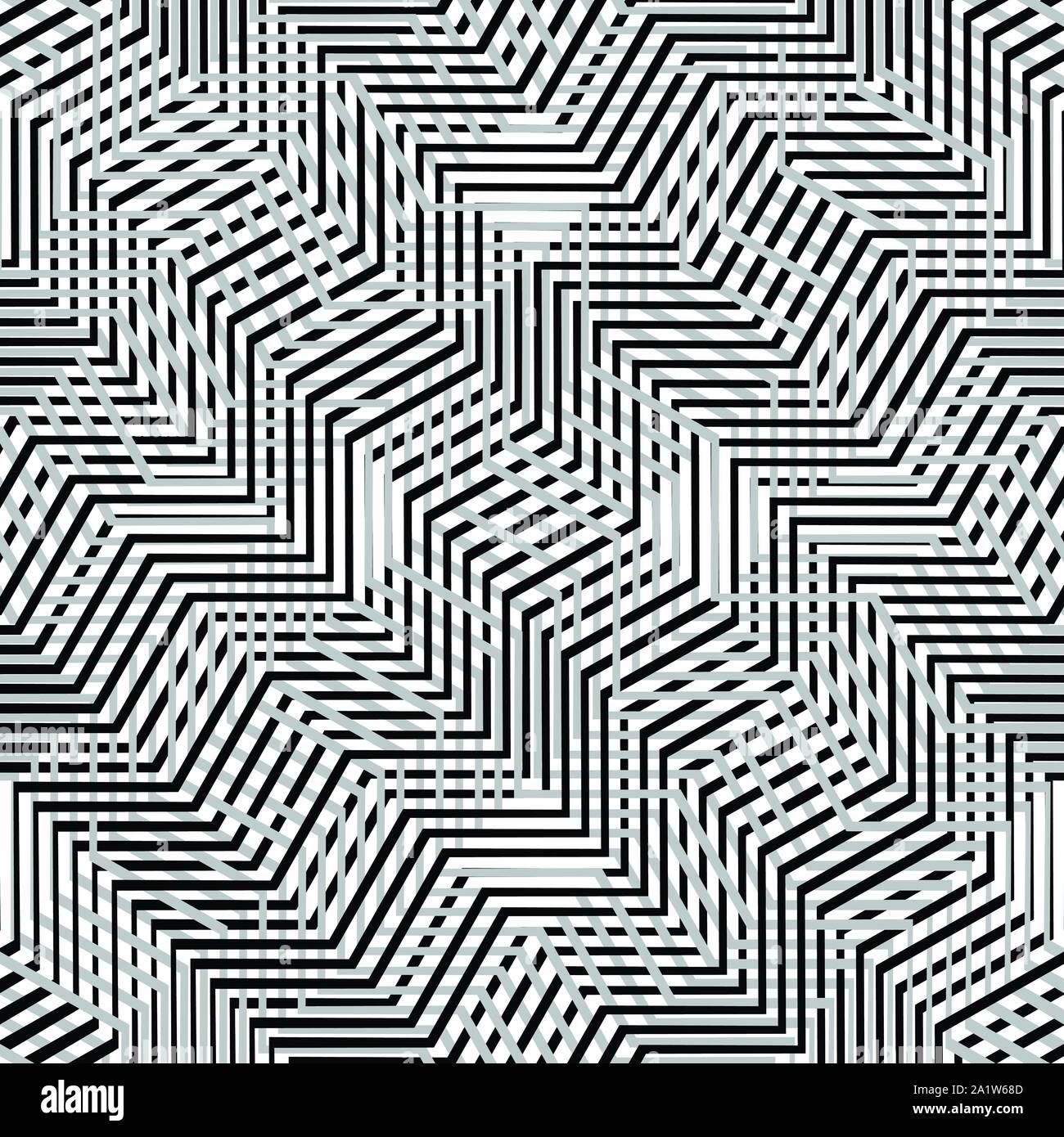 Interlace, interlocking lines. Curve, flex intersecting lines grid ...