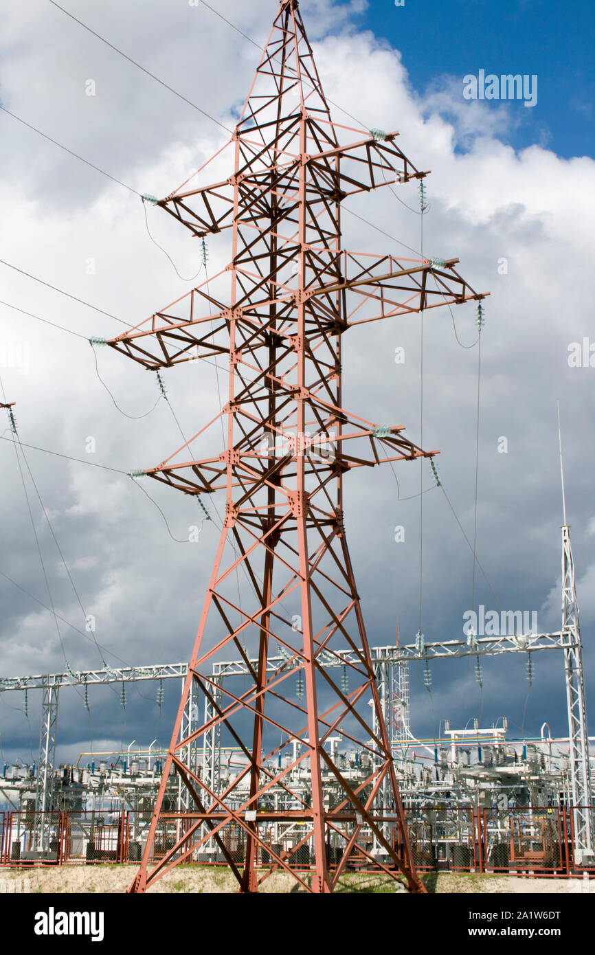 Power and energy equipment. Electric power station Stock Photo - Alamy