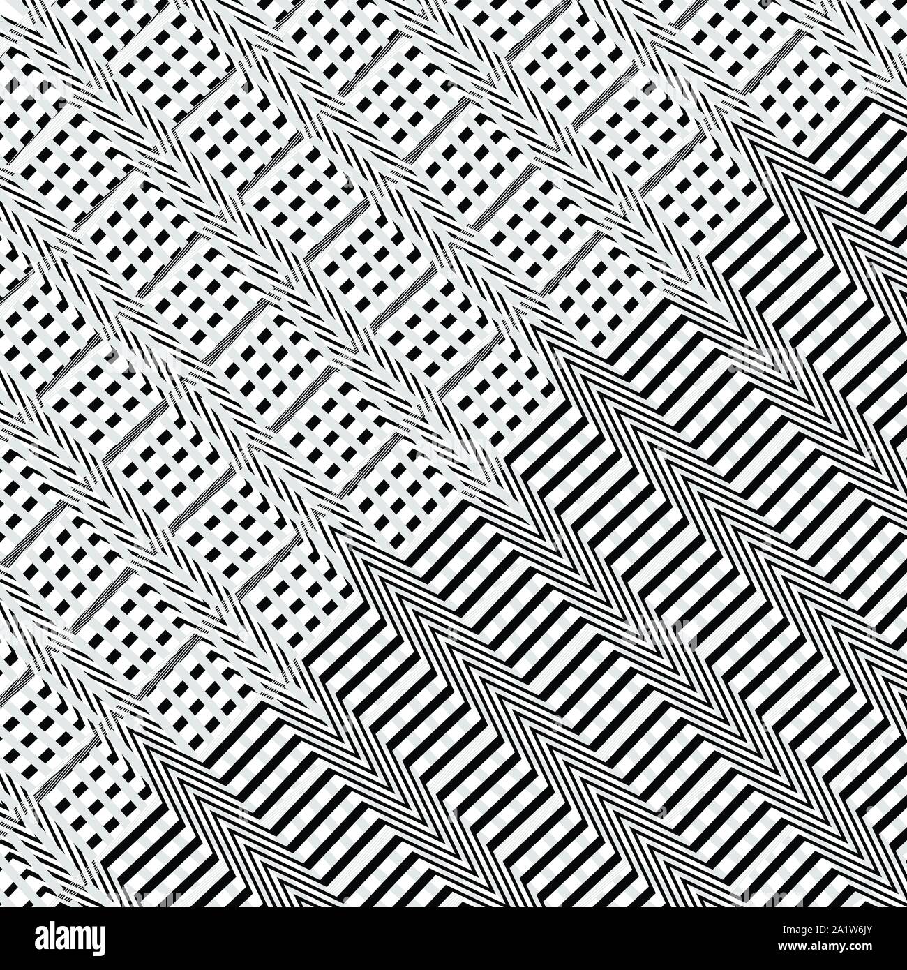 Interlace, interlocking lines. Curve, flex intersecting lines grid ...