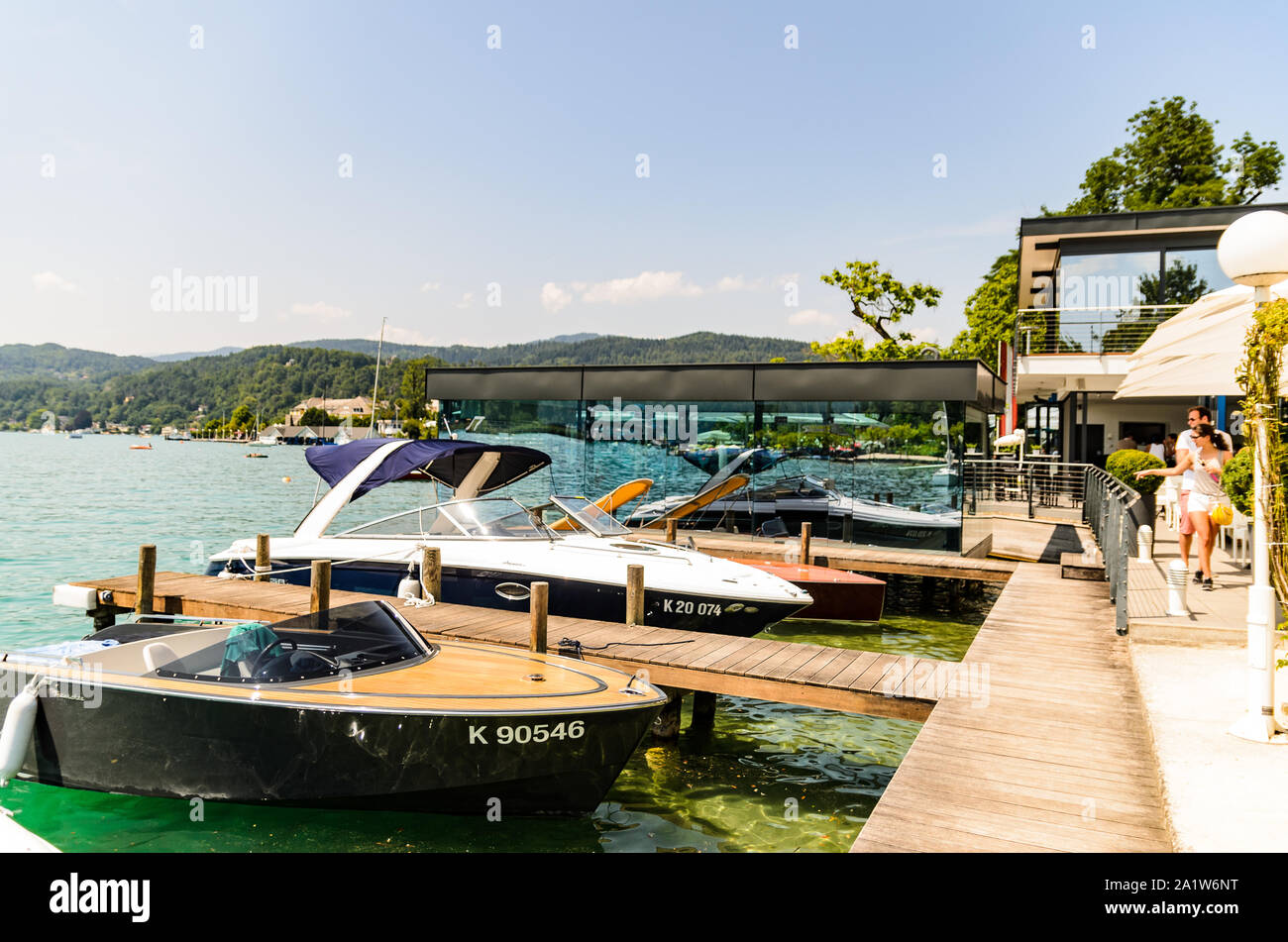 Worthersee warmest lake in Austrian alps summer destination and tourist ...
