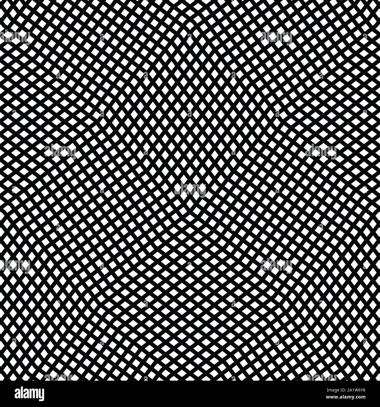 Grid pattern, mesh background of wavy, waving distortion, deformation ...
