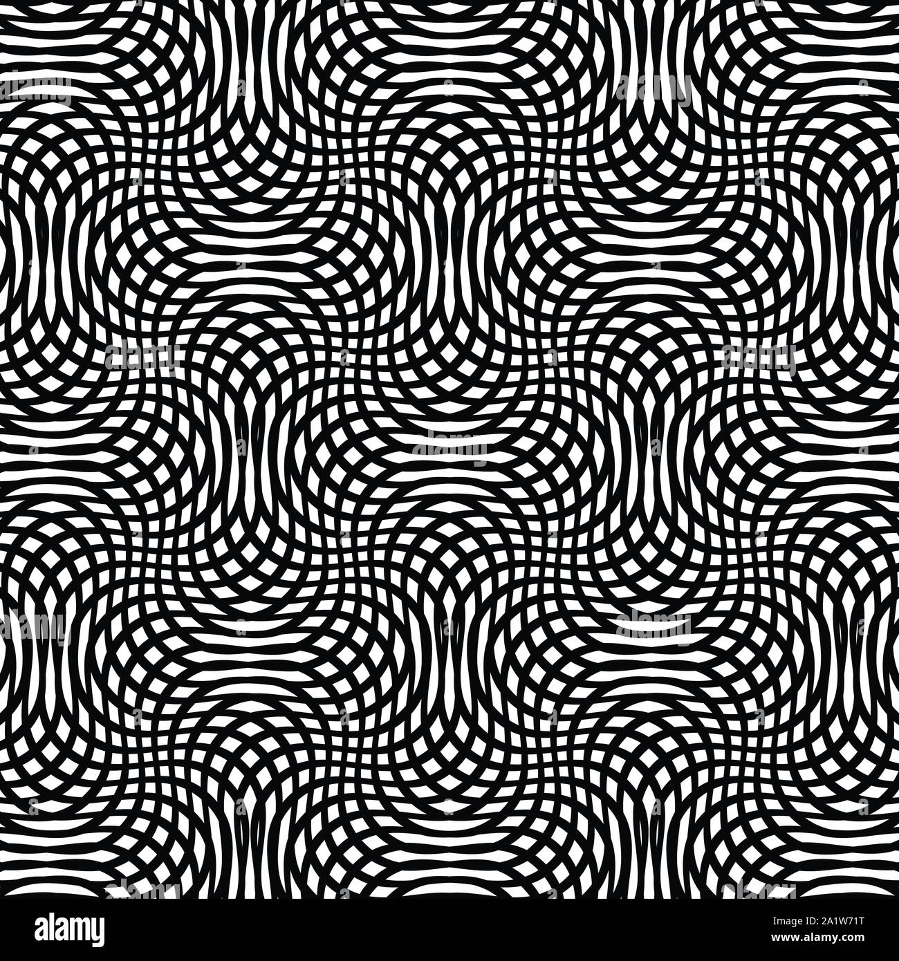 Grid pattern, mesh background of wavy, waving distortion, deformation ...
