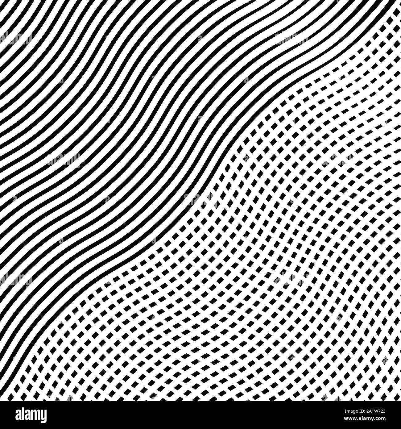 Interlace, interlocking lines. Curve, flex intersecting lines grid ...