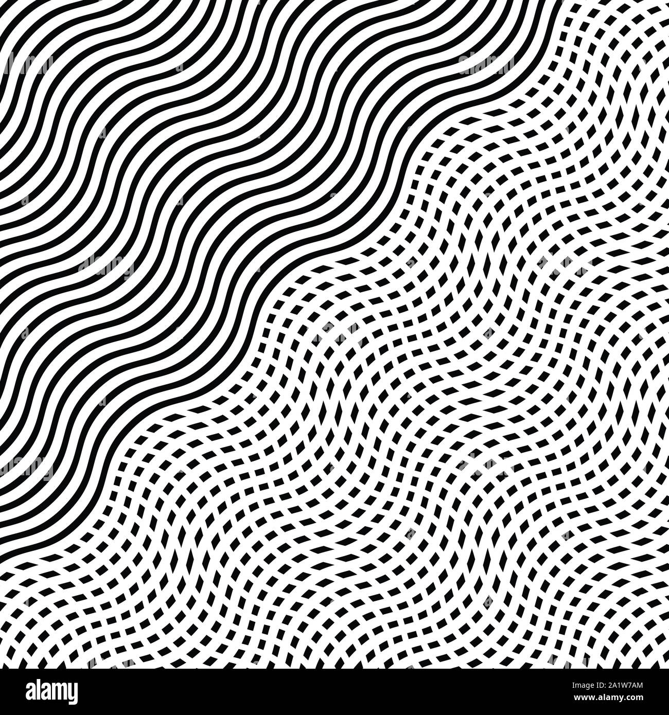 Interlace, interlocking lines. Curve, flex intersecting lines grid ...