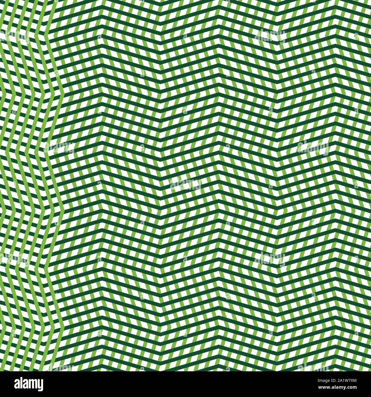 Intersected, interweaved irregular lines, stripes green grid pattern ...