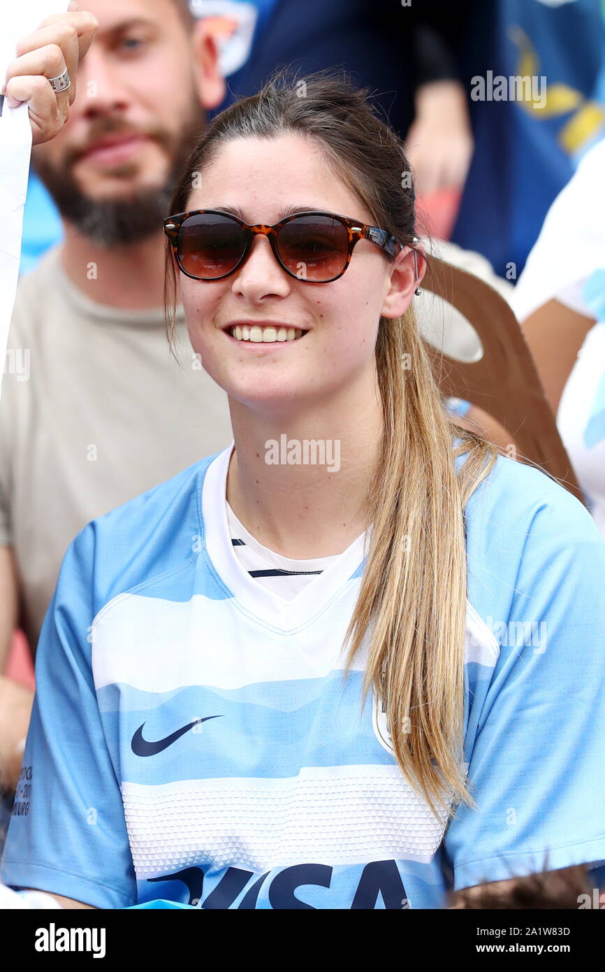 Higashiosaka, Osaka, Japan. 28th Sep, 2019. Argentina Team fans Rugby ...