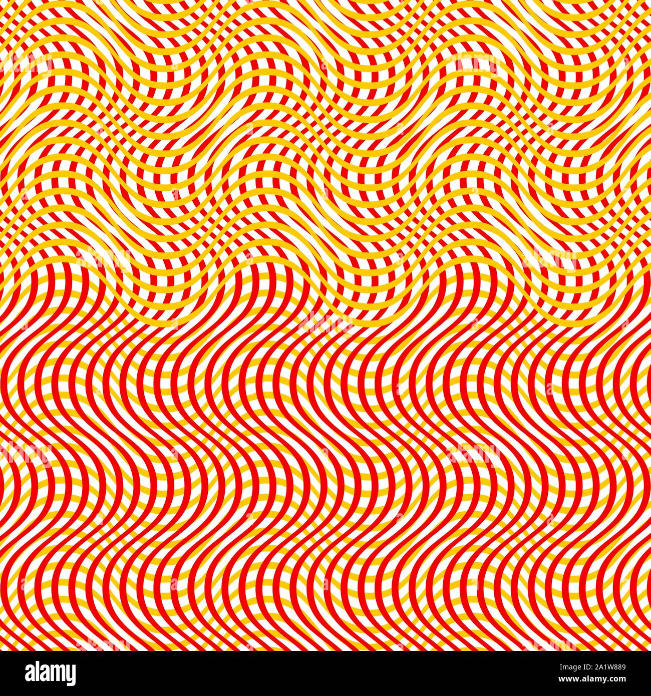 Intersected, interweaved irregular lines, stripes orange, yellow grid ...
