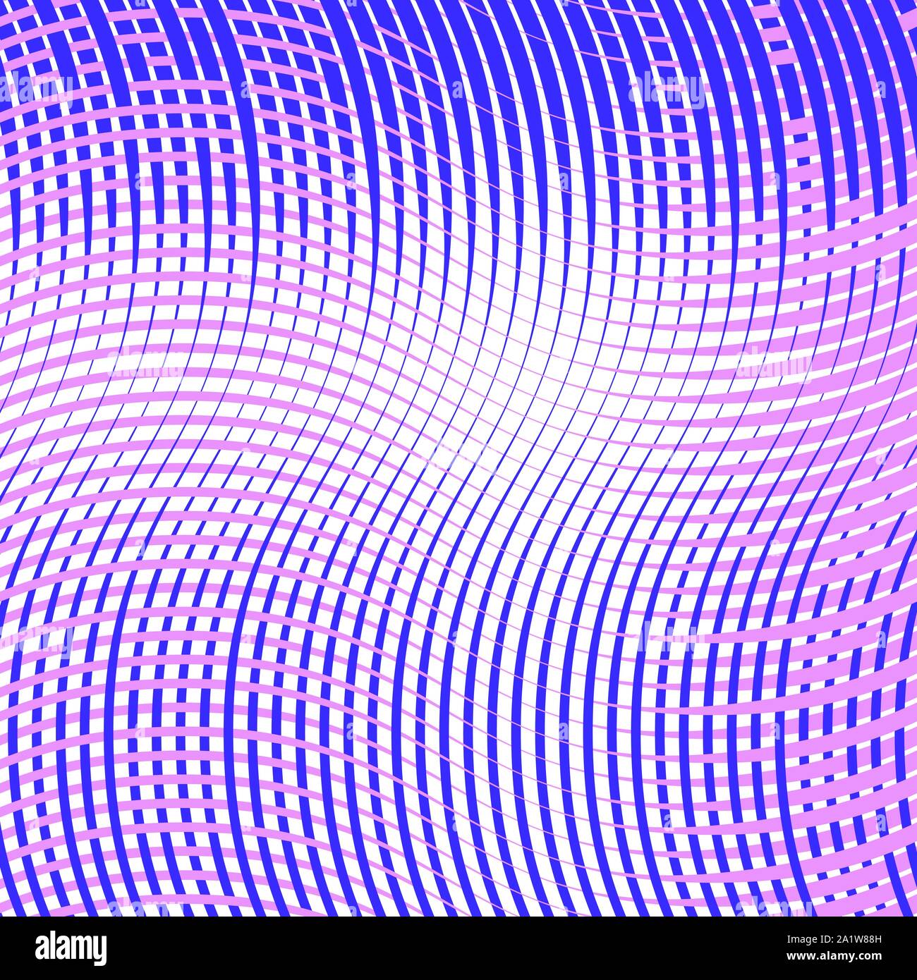 Intersected, interweaved irregular lines, stripes purple, pink grid ...