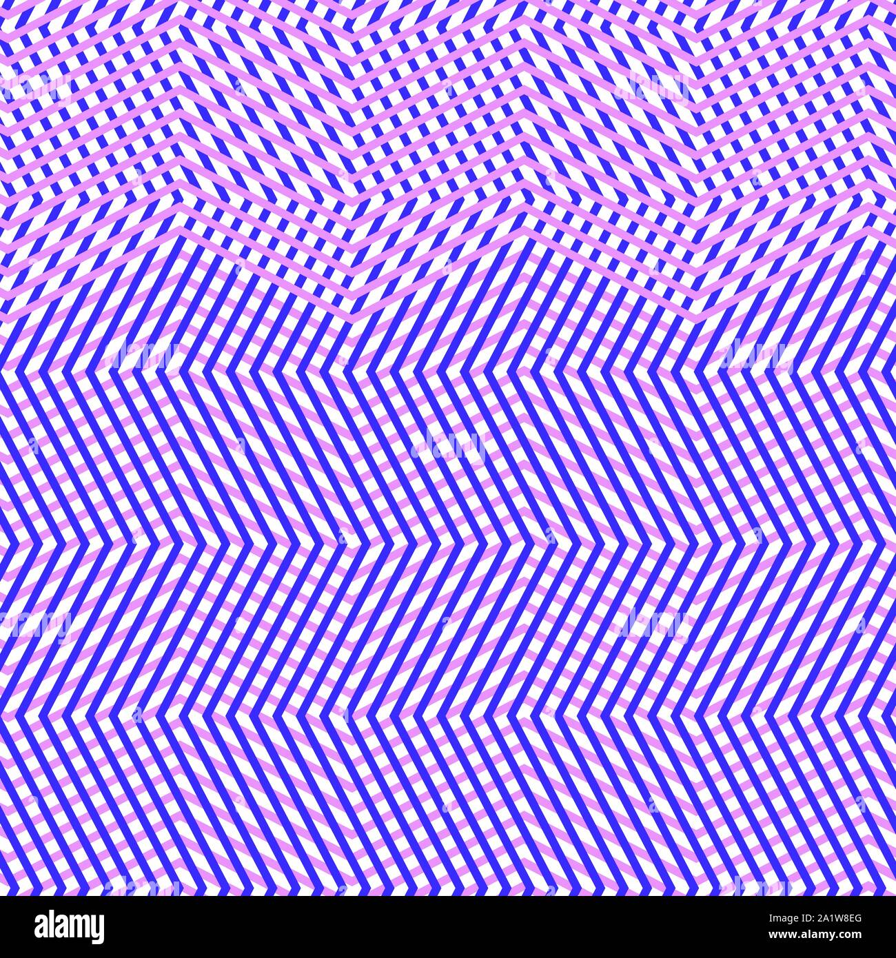 Intersected, interweaved irregular lines, stripes purple, pink grid ...