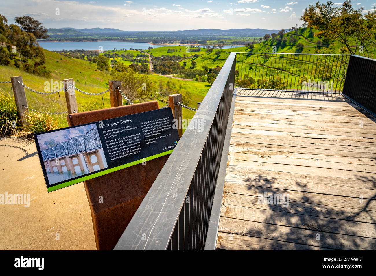 Bethanga, Victoria, Australia - Kurrajong Gap Lookout with information ...