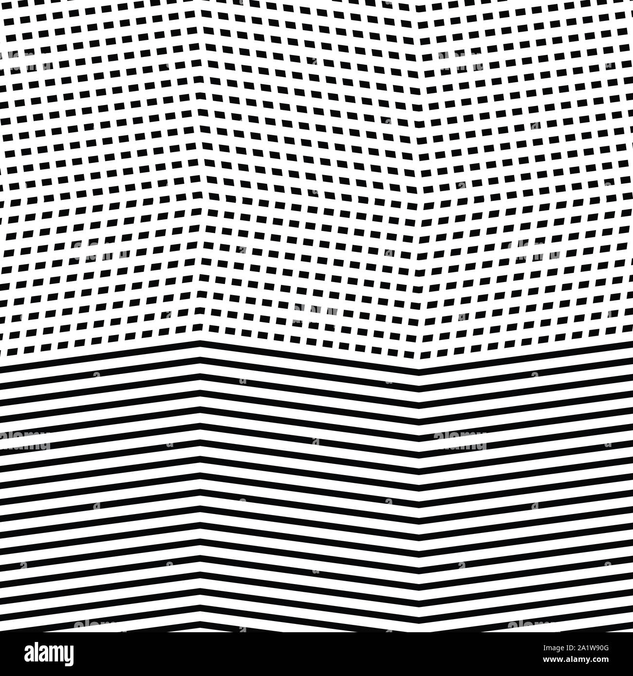 Interlace, interlocking lines. Curve, flex intersecting lines grid, mesh. Interweaved waving ...