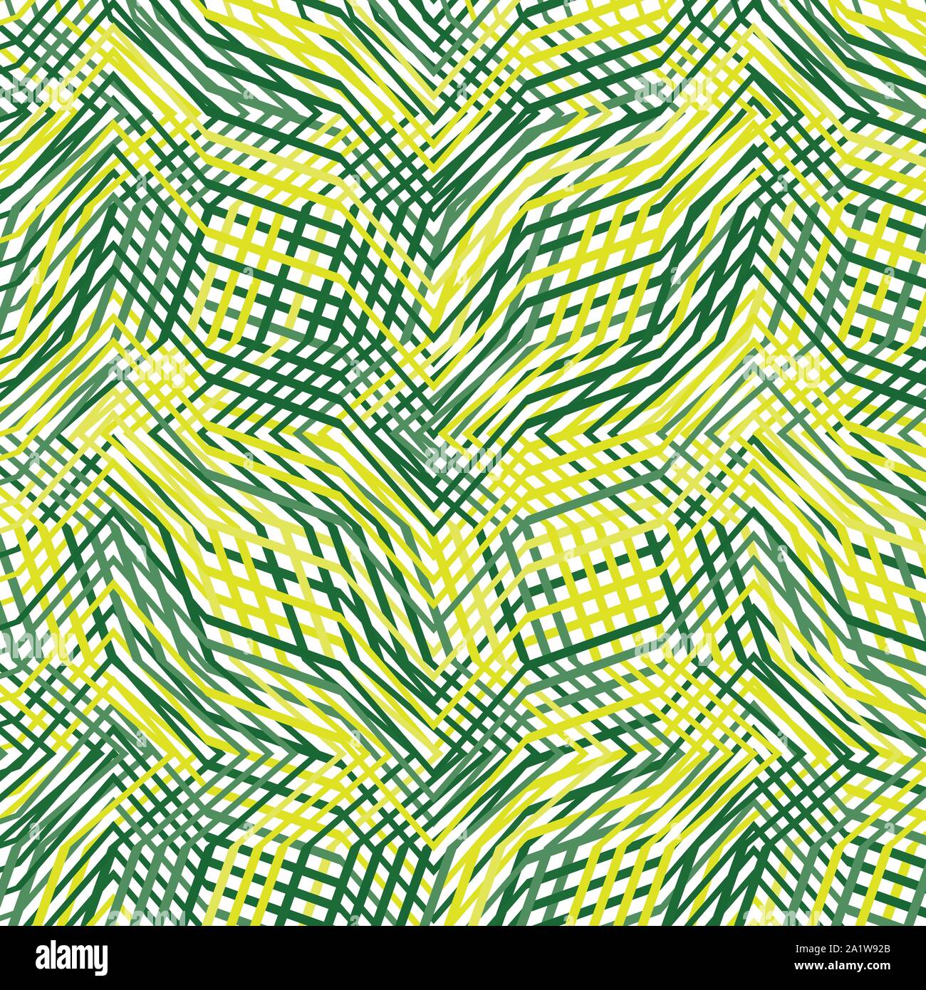 Intersected, interweaved irregular lines, stripes green grid pattern ...