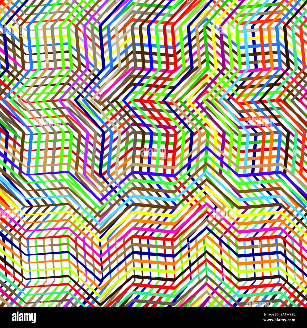 Colorful scribble, cross hatch geometric lines pattern. Intersecting ...