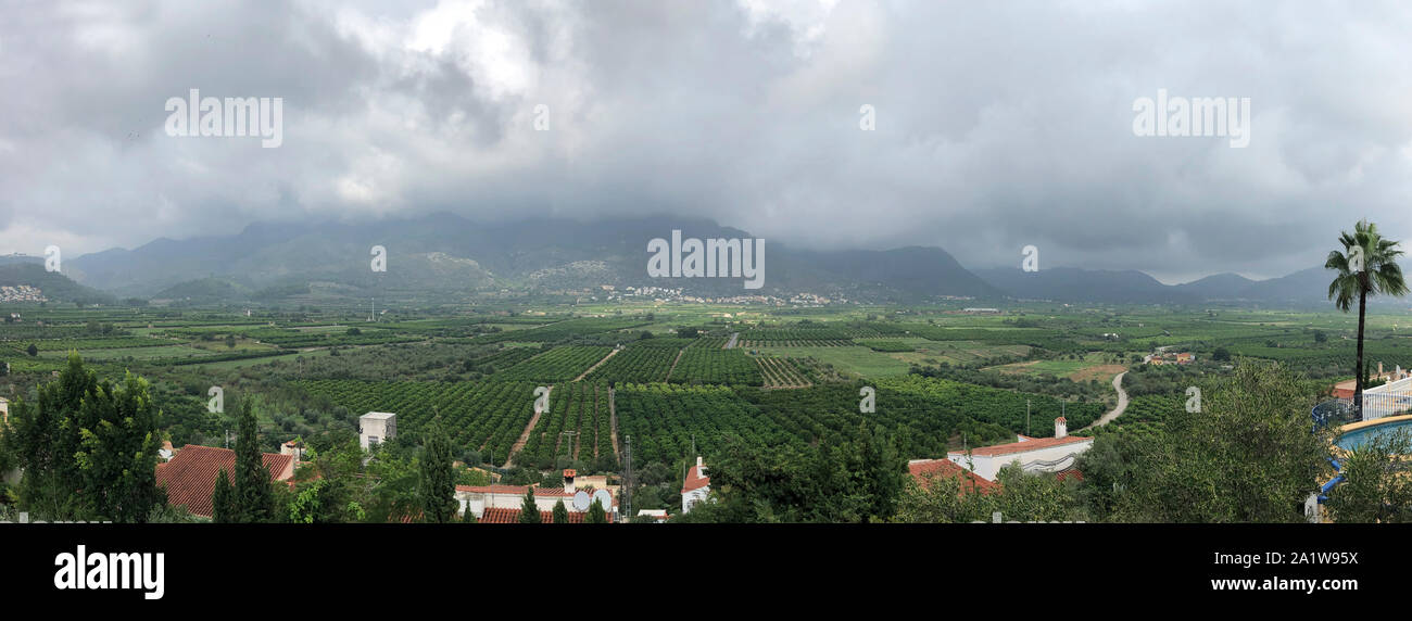 Stormy sky following heavy rain during a severe "gota fria" or "cold ...