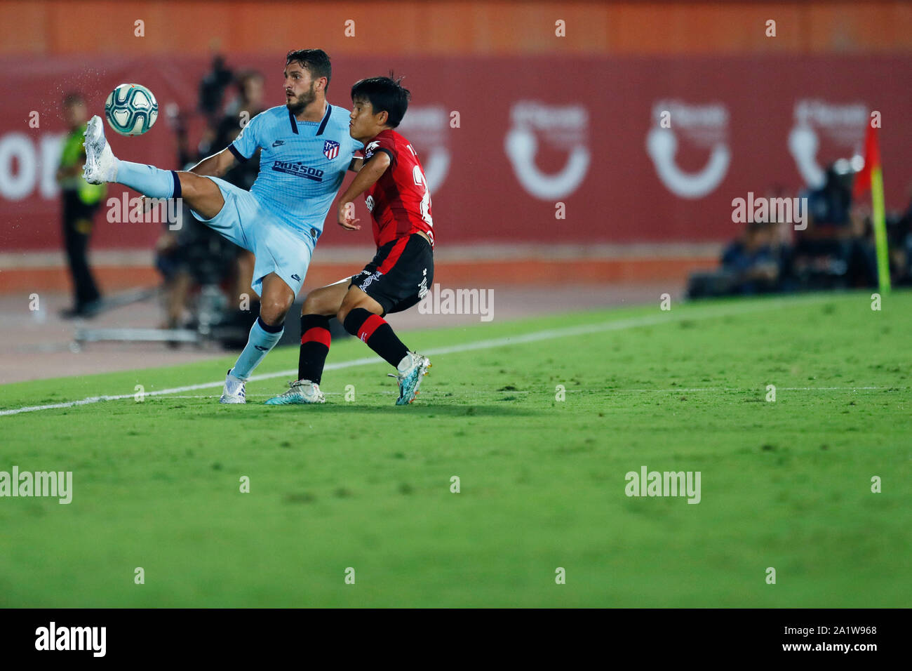 Palma de Mallorca, Spain. Credit: D. 25th Sep, 2019. Koke (Atletico), Takefusa Kubo (Mallorca ...