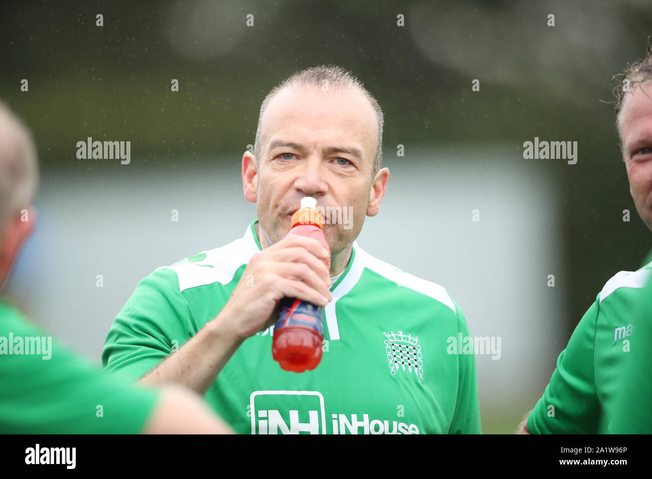 Transport minister Chris Heaton-Harris playing in the annual party ...
