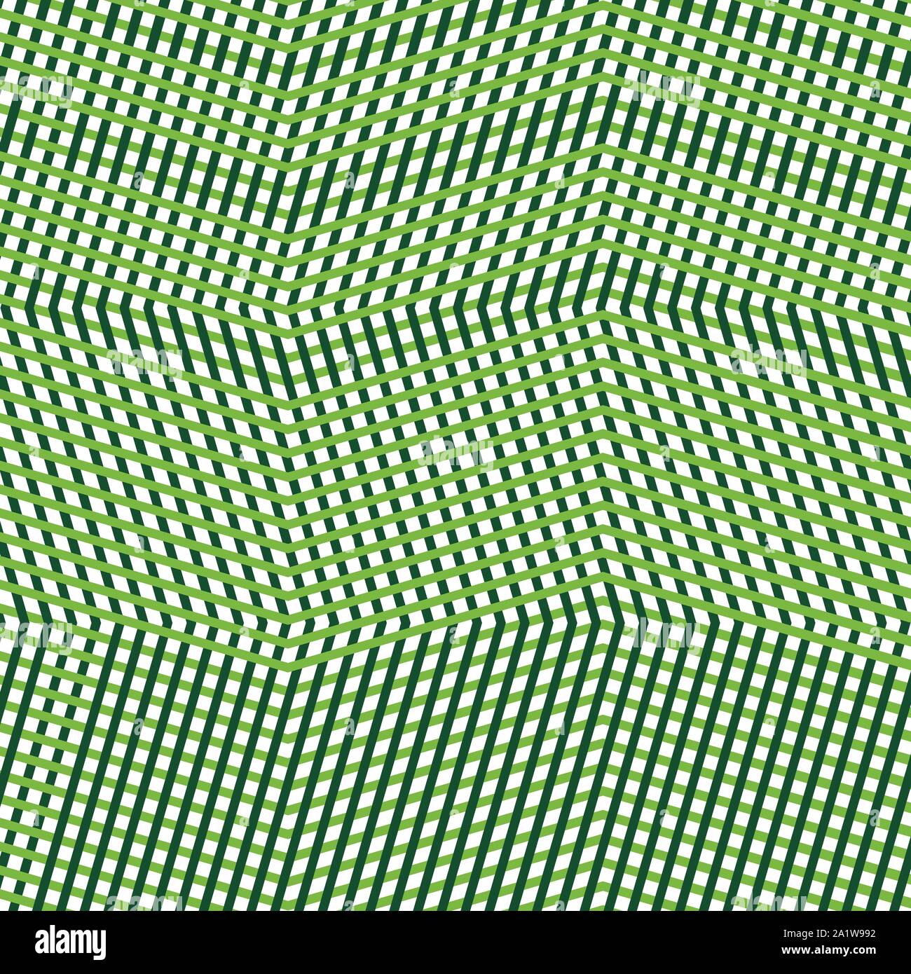 Intersected, interweaved irregular lines, stripes green grid pattern ...