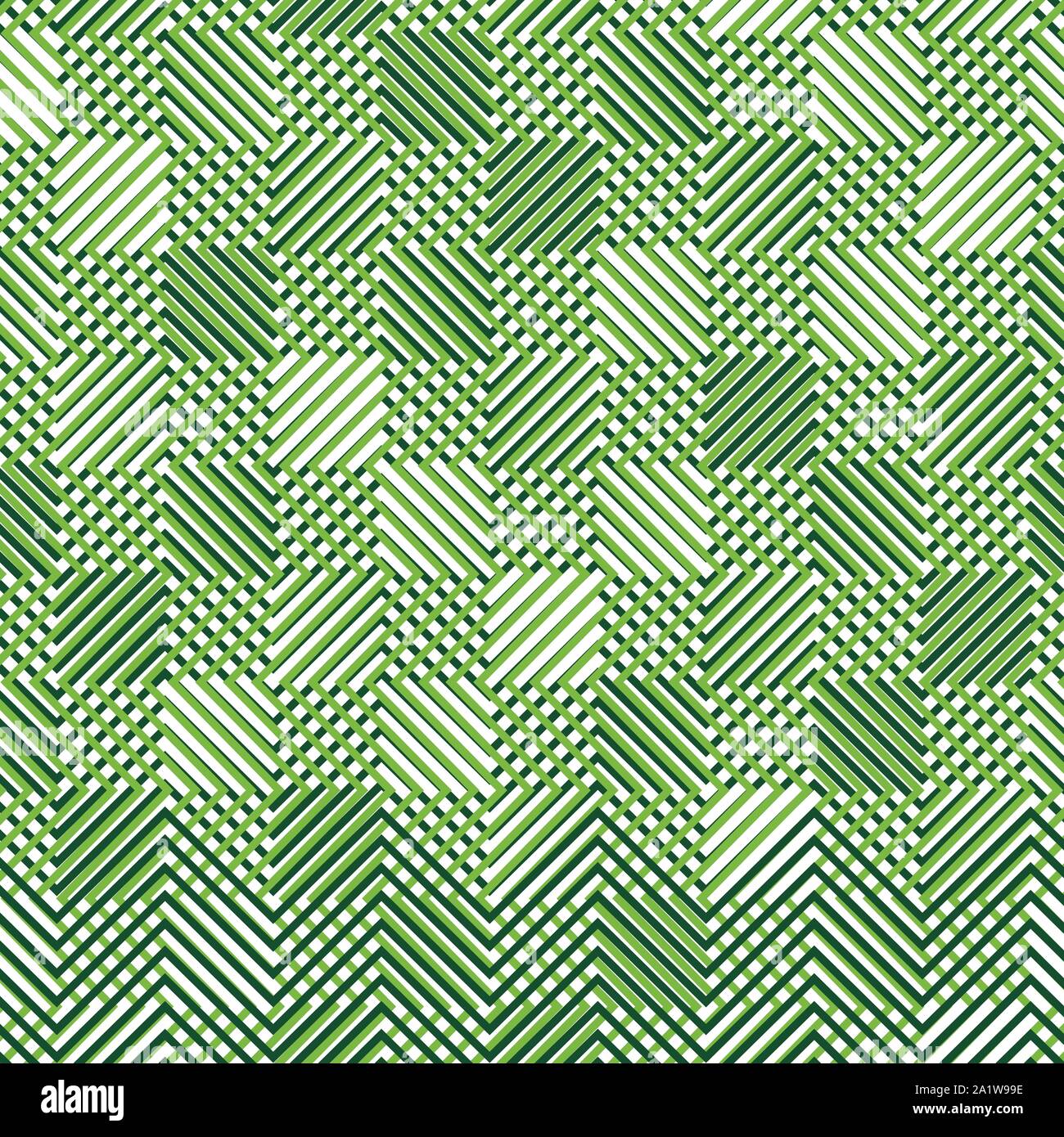 Intersected, interweaved irregular lines, stripes green grid pattern ...