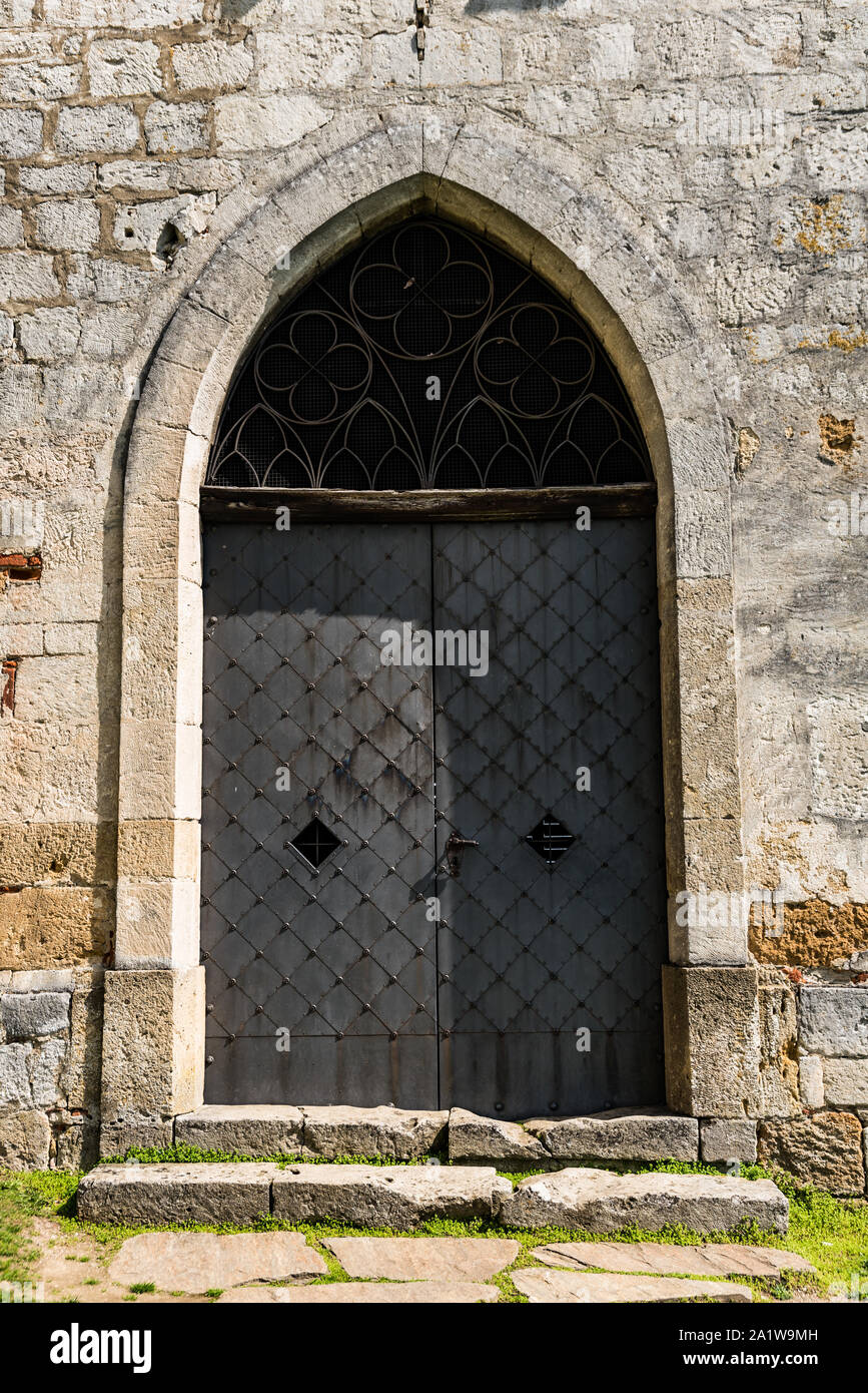 Castle tower gate Stock Photo - Alamy