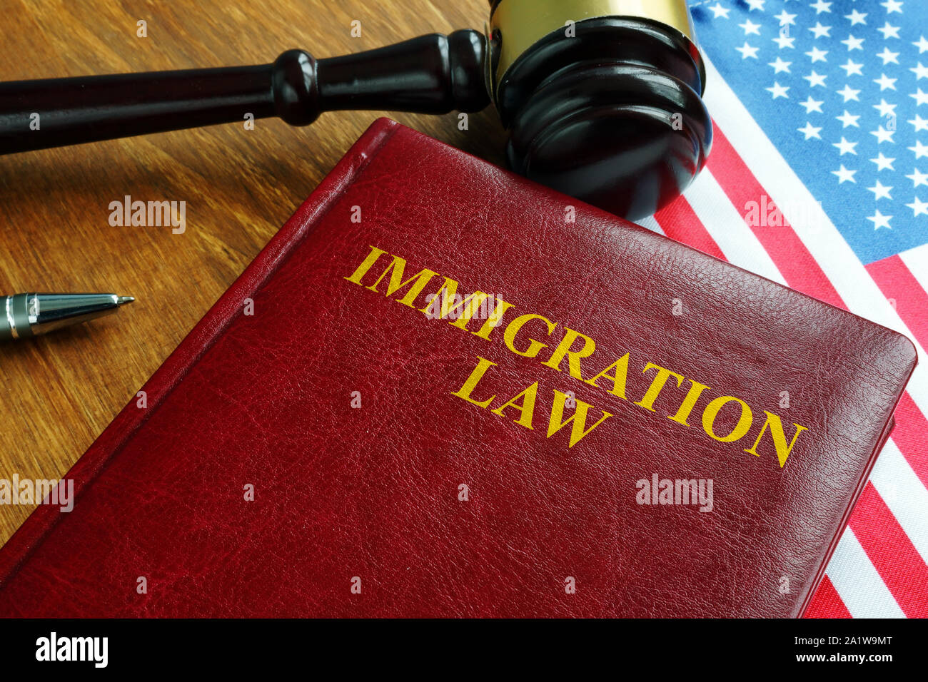 Immigration law act and USA flag Stock Photo - Alamy