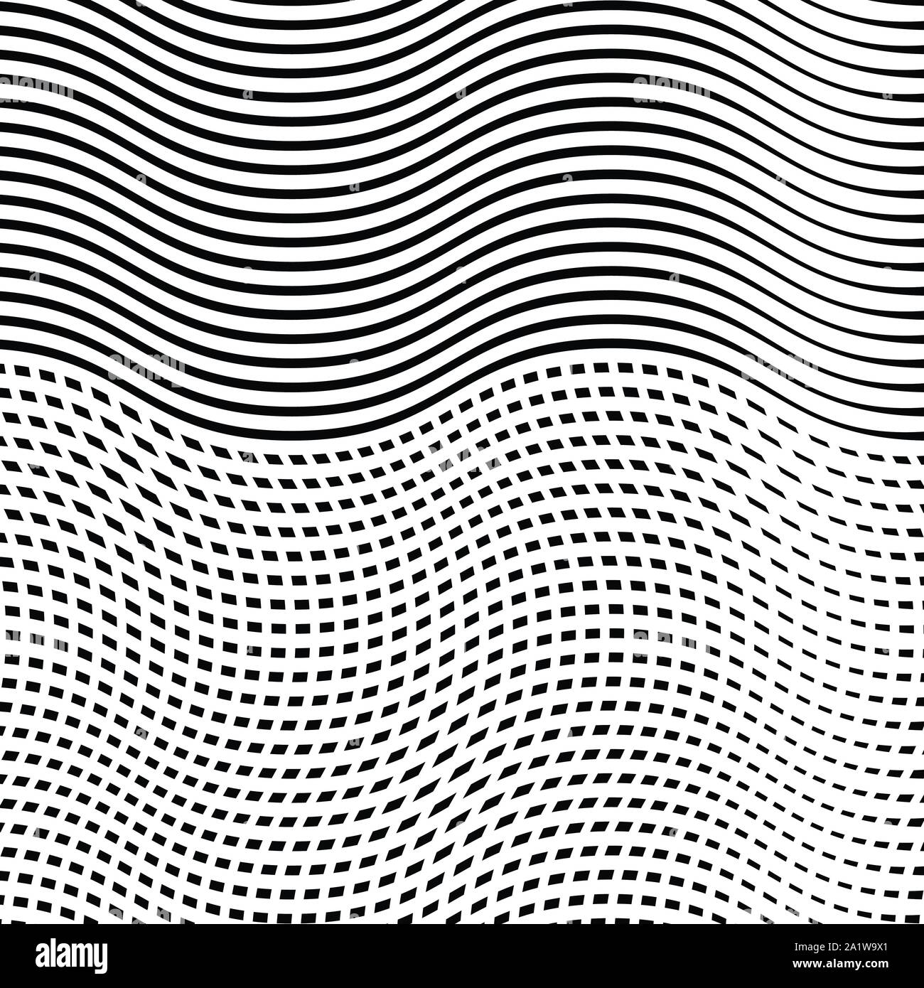 Interlace, interlocking lines. Curve, flex intersecting lines grid ...