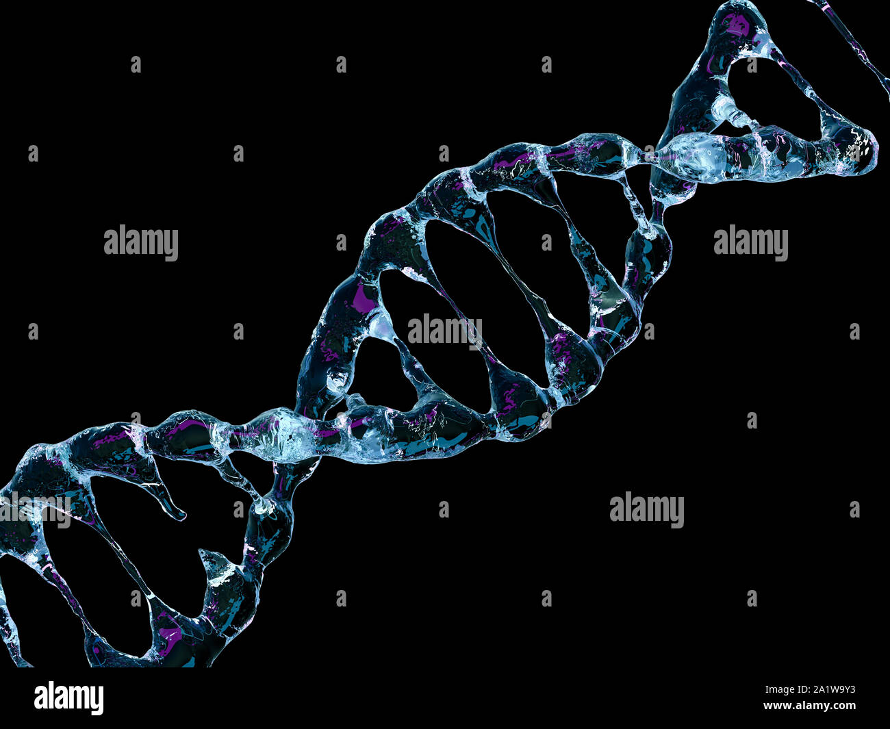 DNA chain. Abstract scientific background. Beautiful illustraion ...
