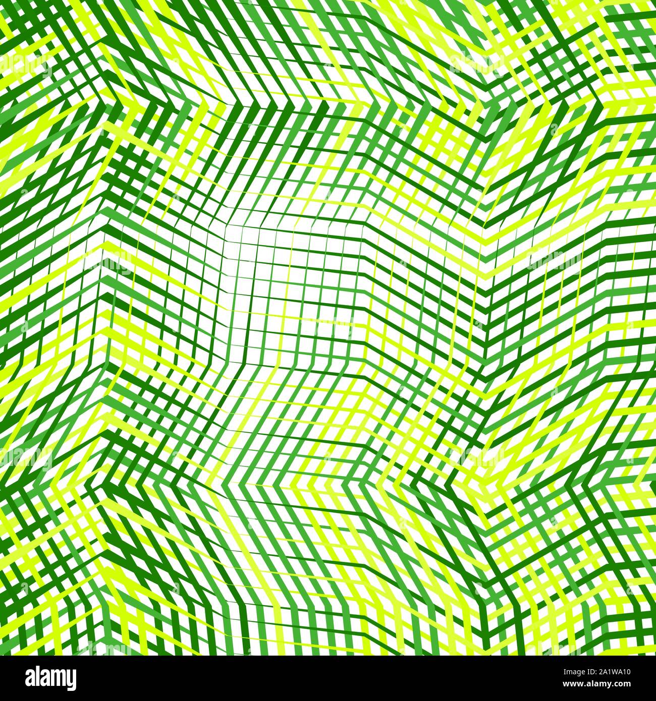 Intersected, interweaved irregular lines, stripes green grid pattern ...