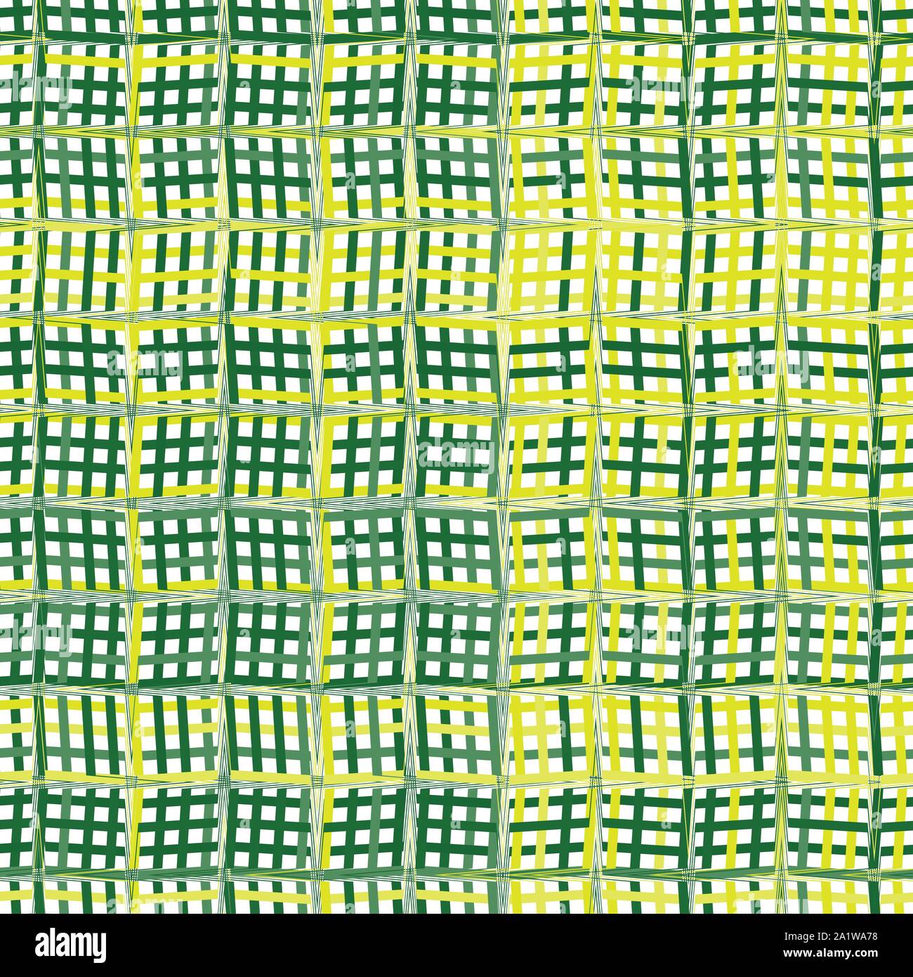 Intersected, interweaved irregular lines, stripes green grid pattern ...