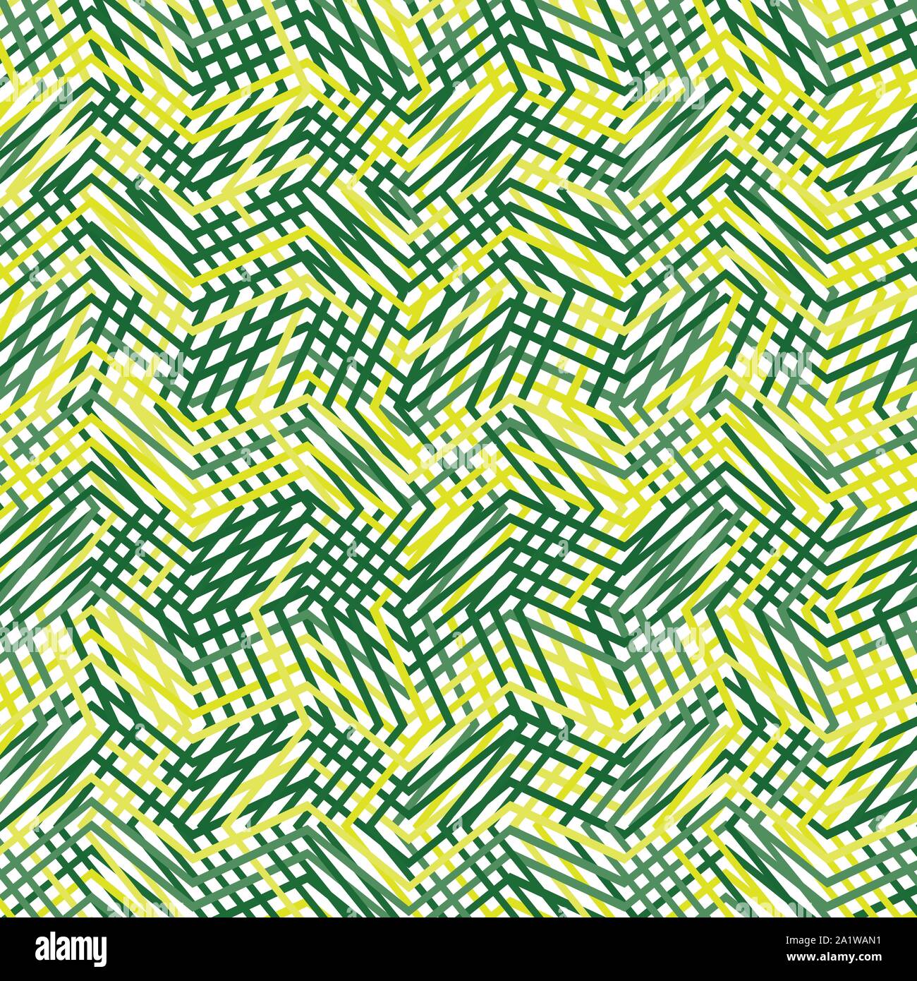 Intersected, interweaved irregular lines, stripes green grid pattern ...