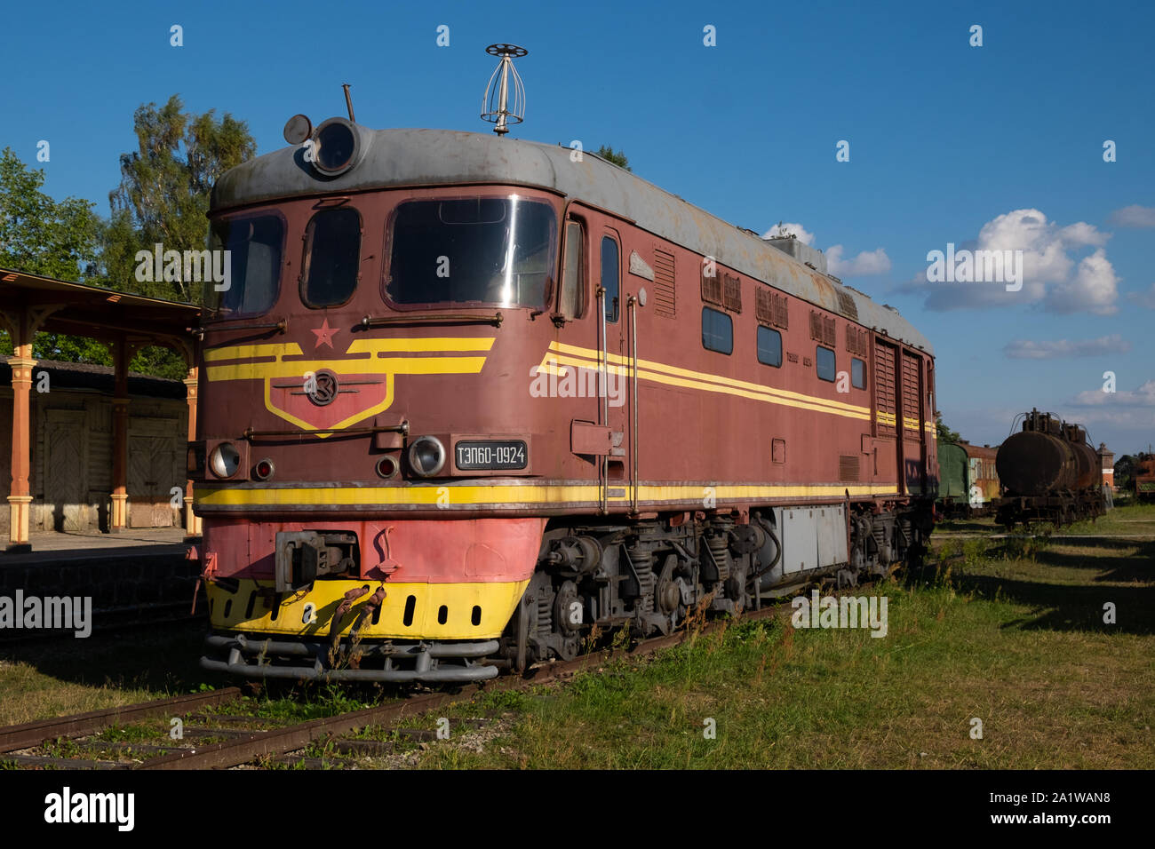 Train railway soviet hi-res stock photography and images - Alamy