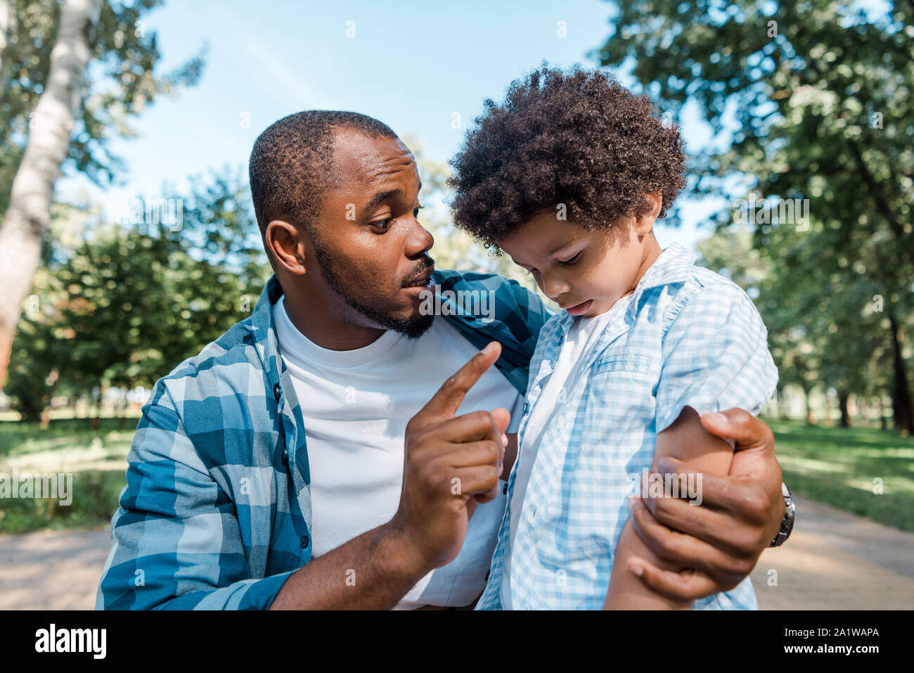 African american father and son hi-res stock photography and images - Alamy